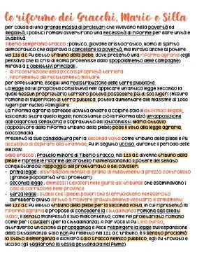 Le Riforme dei Gracchi: Riassunto e Schema Facile per Scuola Primaria ...