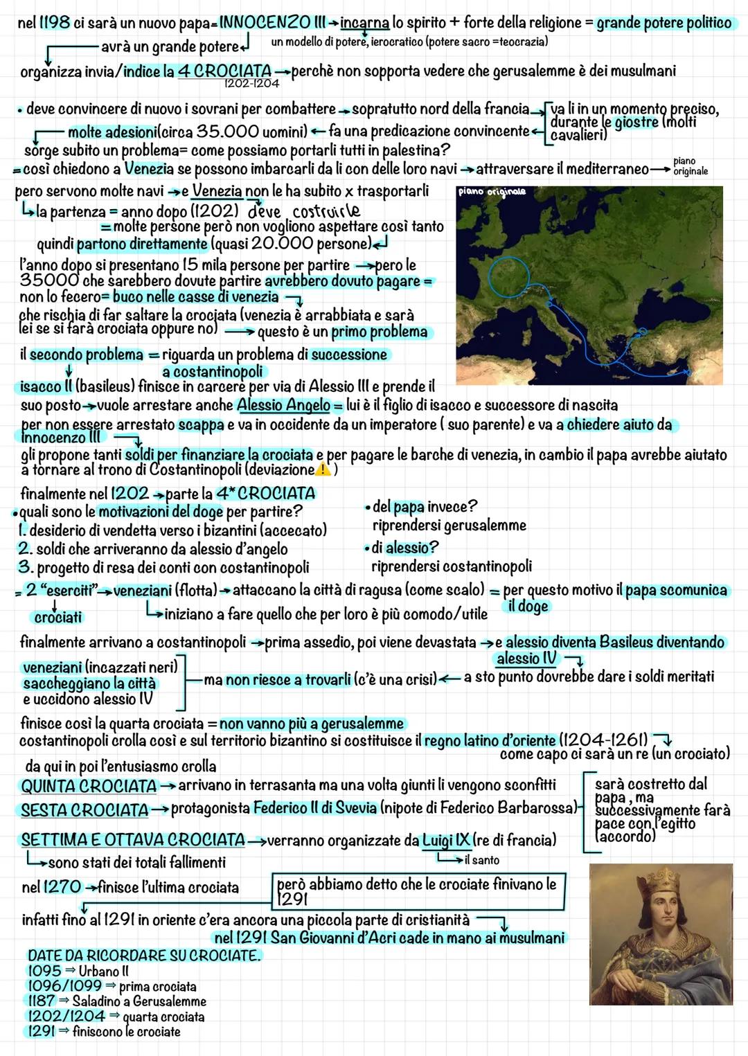 Le Crociate: Riassunto e Schema delle 8 Crociate (Storia) - Knowunity