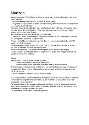 Spiegato semplicemente: Alessandro Manzoni: vita e opere riassunto ...