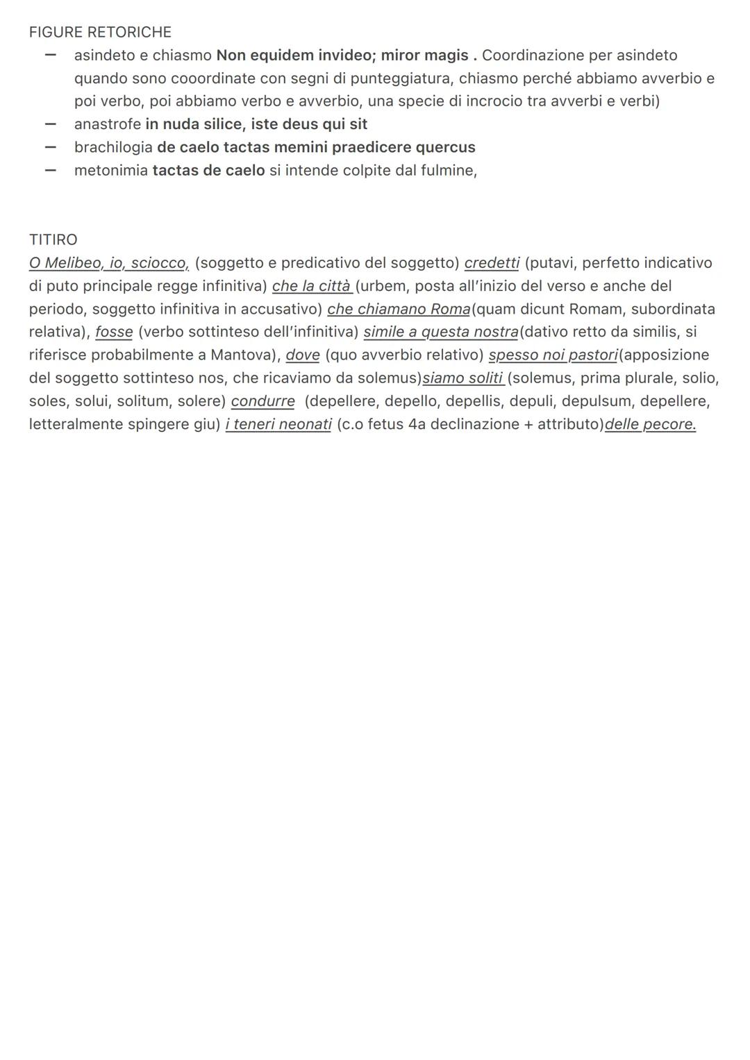 Prima Bucolica: Traduzione e Analisi di Titiro e Melibeo (Latino ...